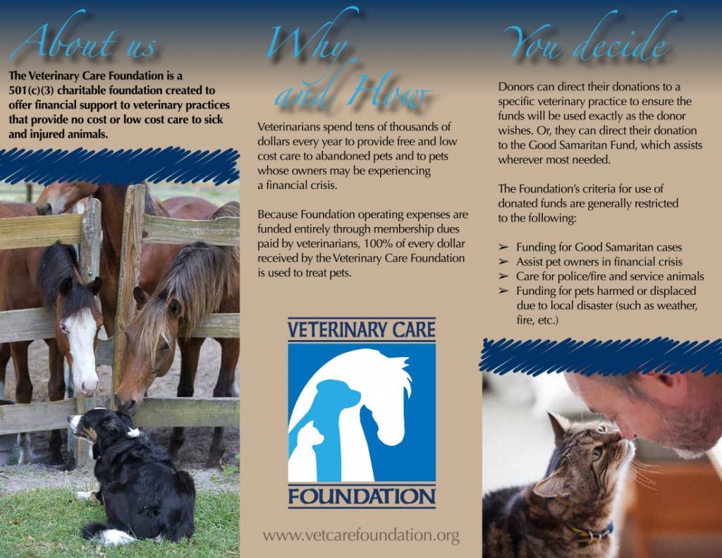 VCF Informational Brochures | Veterinary Care Foundation